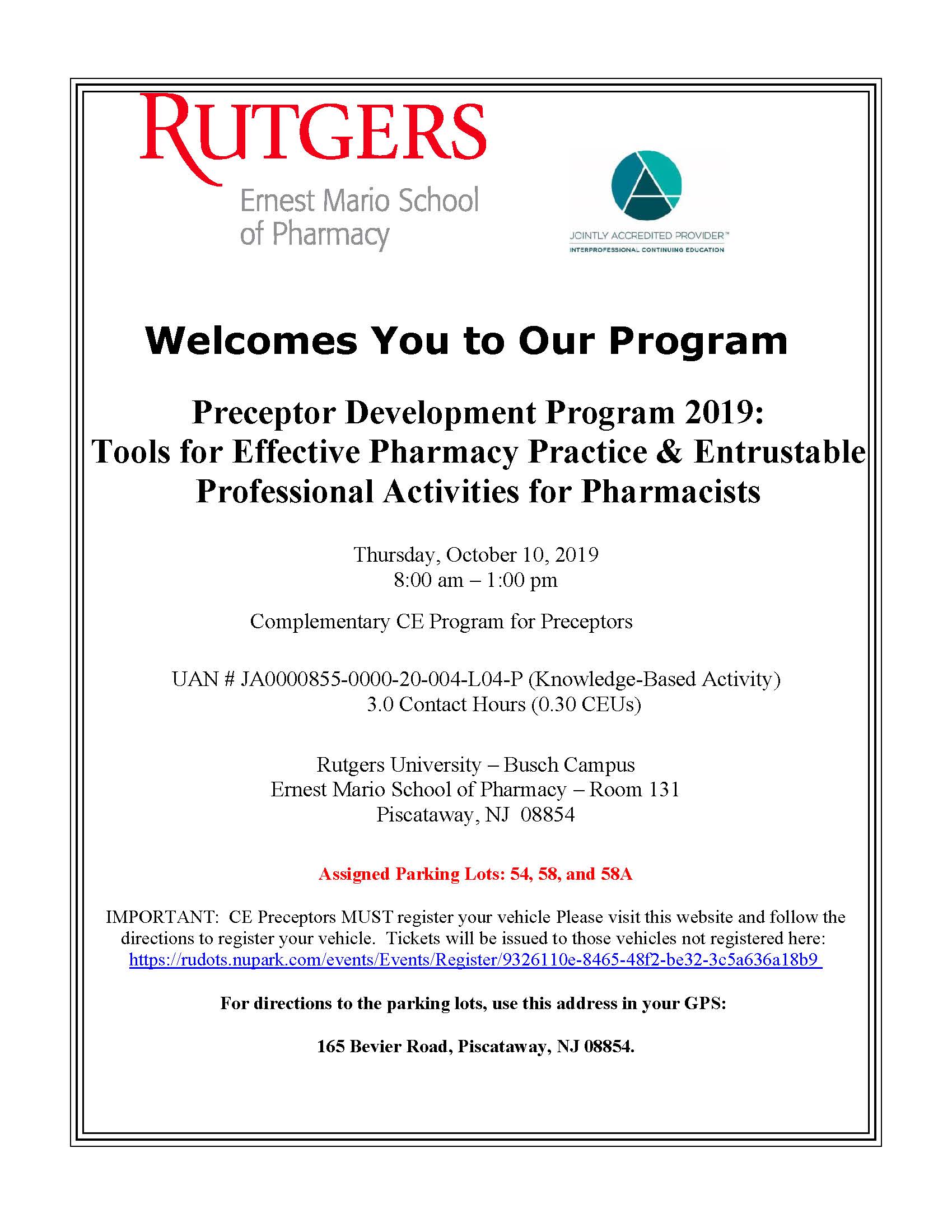 Preceptor Development Program 2019: Overview of Entrustable ...