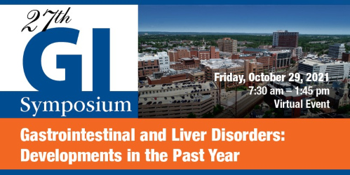 27th GI Symposium: Gastrointestinal and Liver Disorders - Developments ...